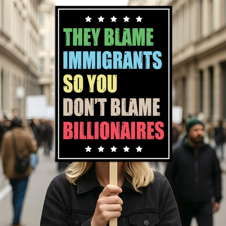 Immigrants Make America Great Protest Sign, Anti-Trump, Political ...